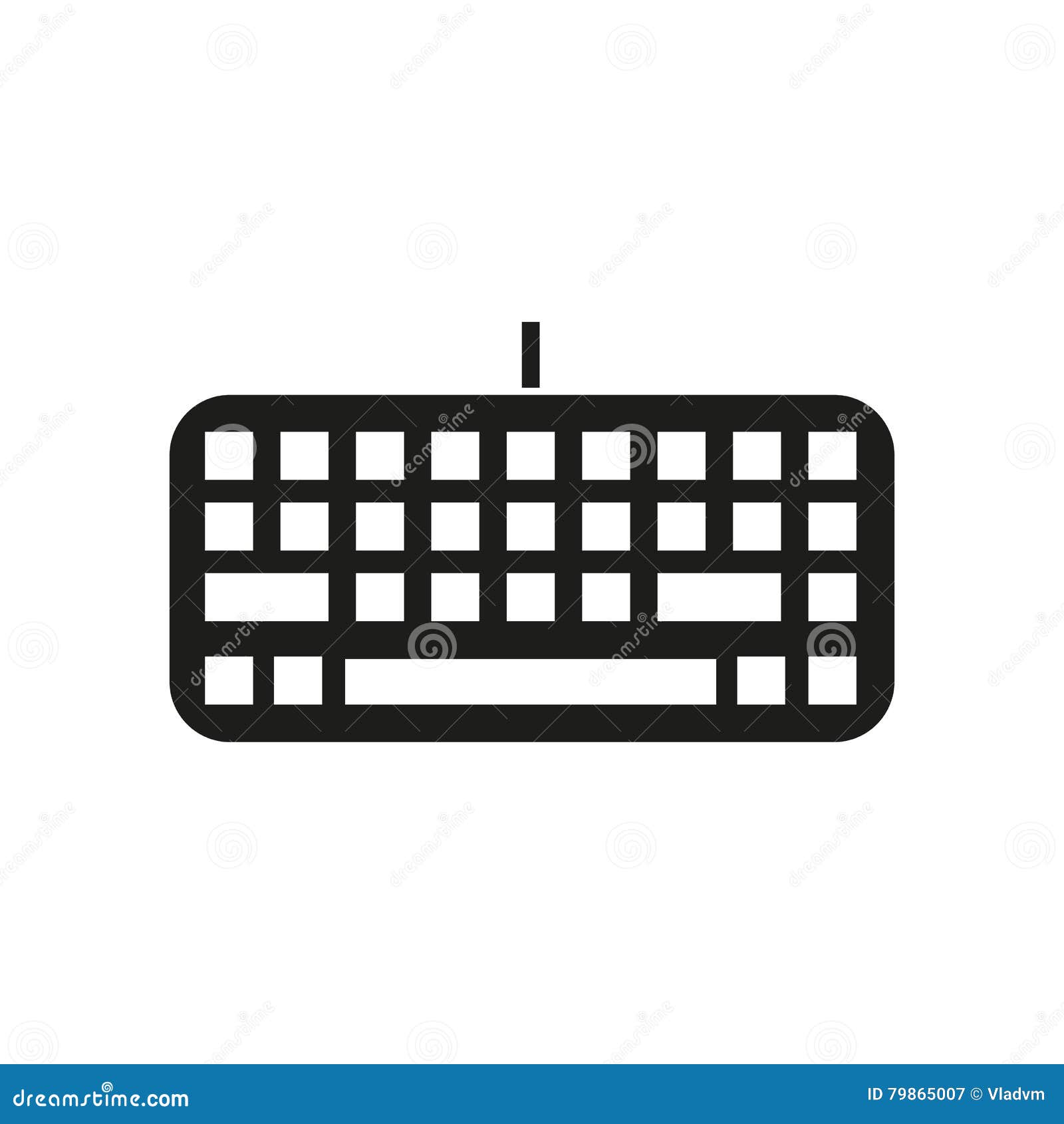 Keyboard Icon Keypad Input Typing Communication Symbol Flat Clipart And ...