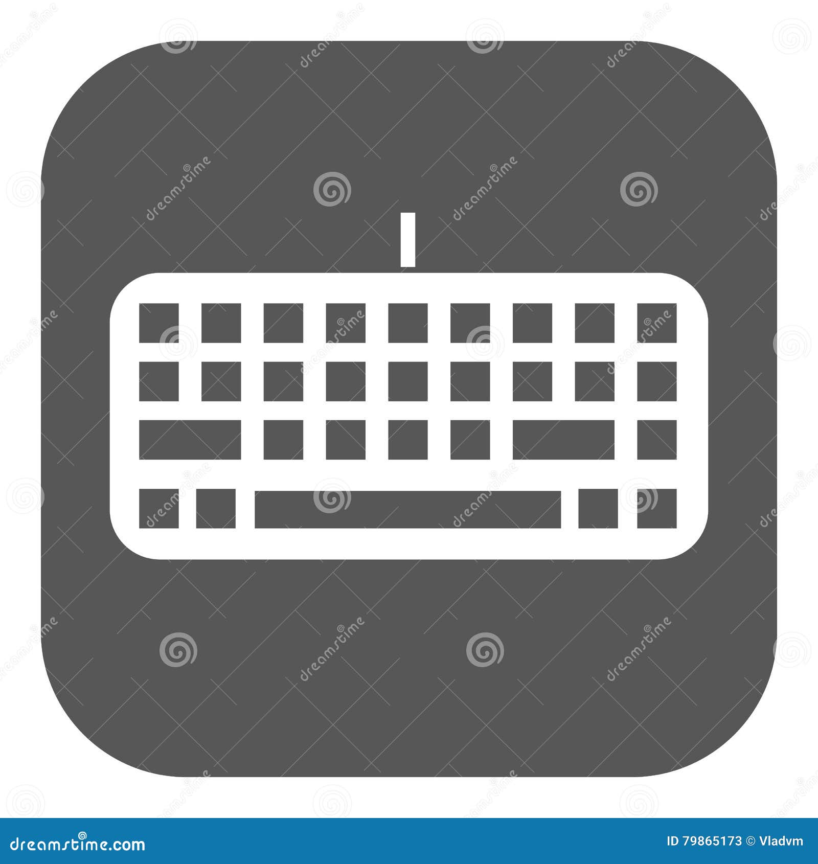 The Keyboard Icon. Keypad and Input, Typing, Communication Symbol Stock ...