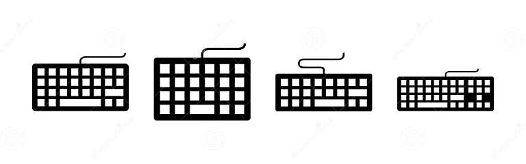 Keyboard Icon . Keyboard Vector Symbol Stock Vector - Illustration of ...