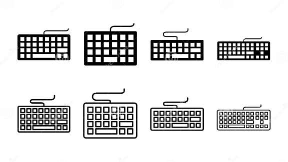 Keyboard Icon . Keyboard Vector Symbol Stock Vector - Illustration of ...
