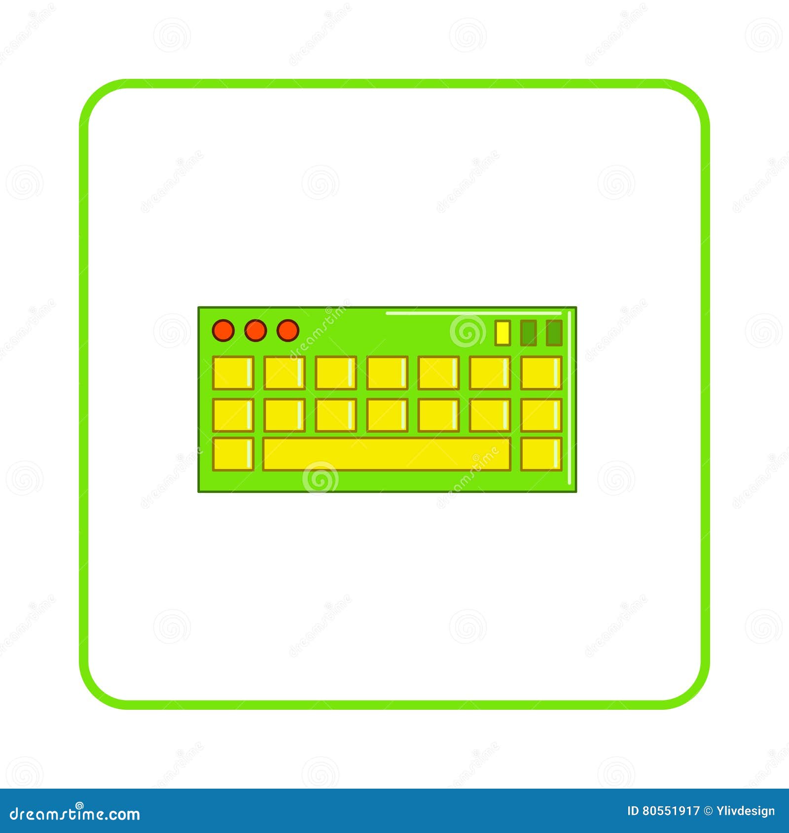 Keyboard Icon, Simple Style Stock Vector - Illustration of graphic ...