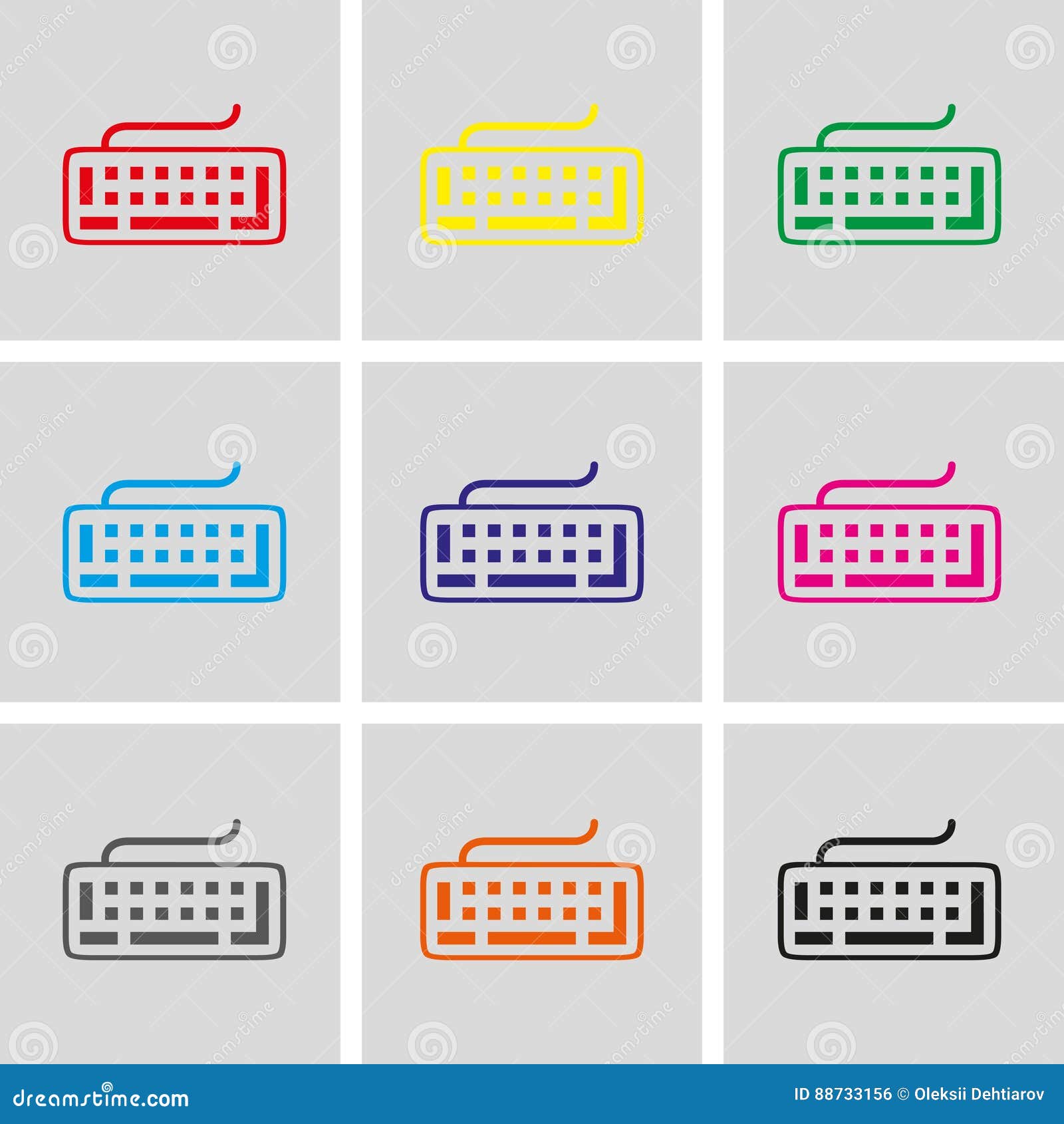 Keyboard Icon Stock Vector Illustration Flat Design Stock Vector ...