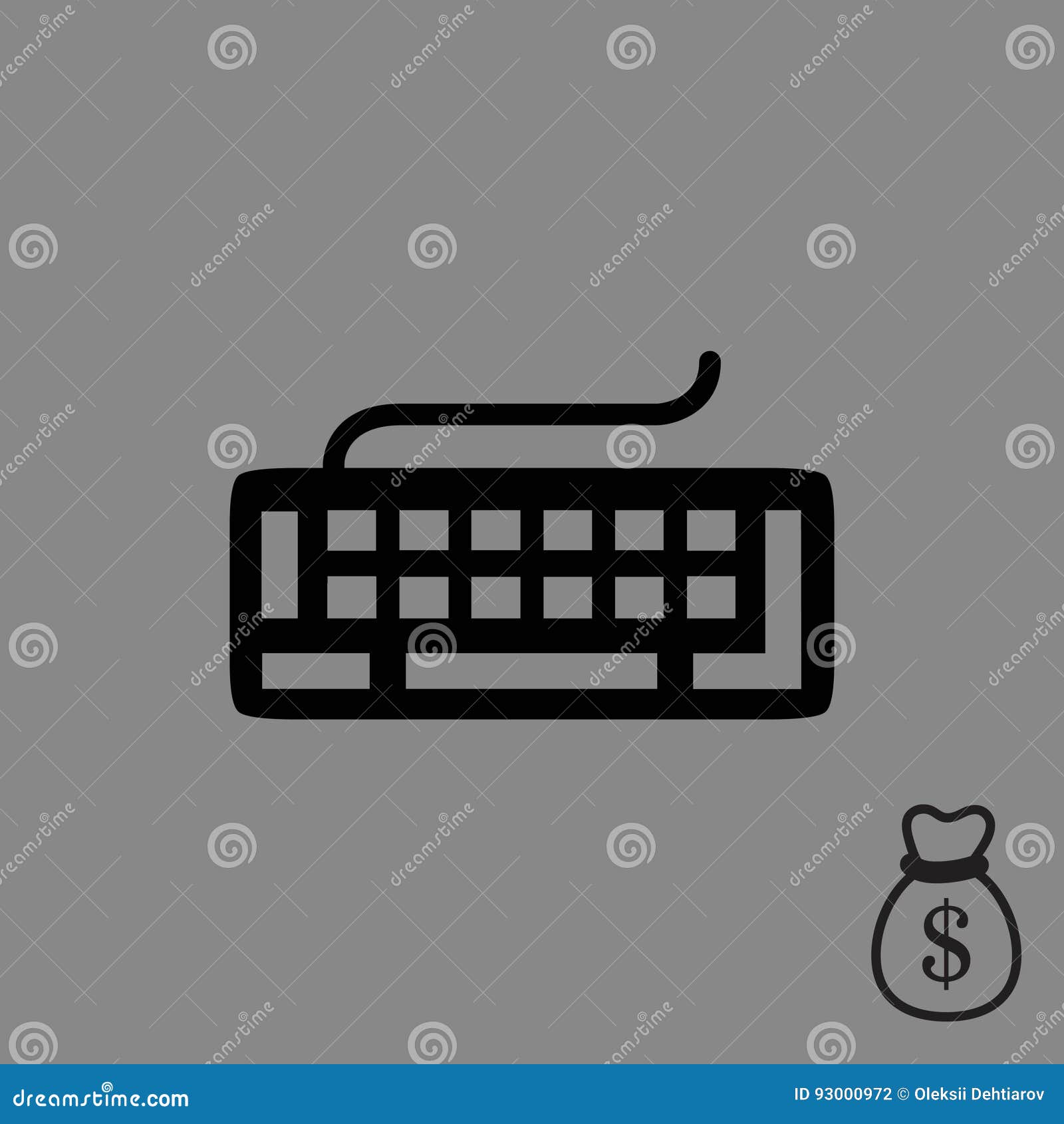 Keyboard Icon Stock Vector Illustration Flat Design Stock Vector ...