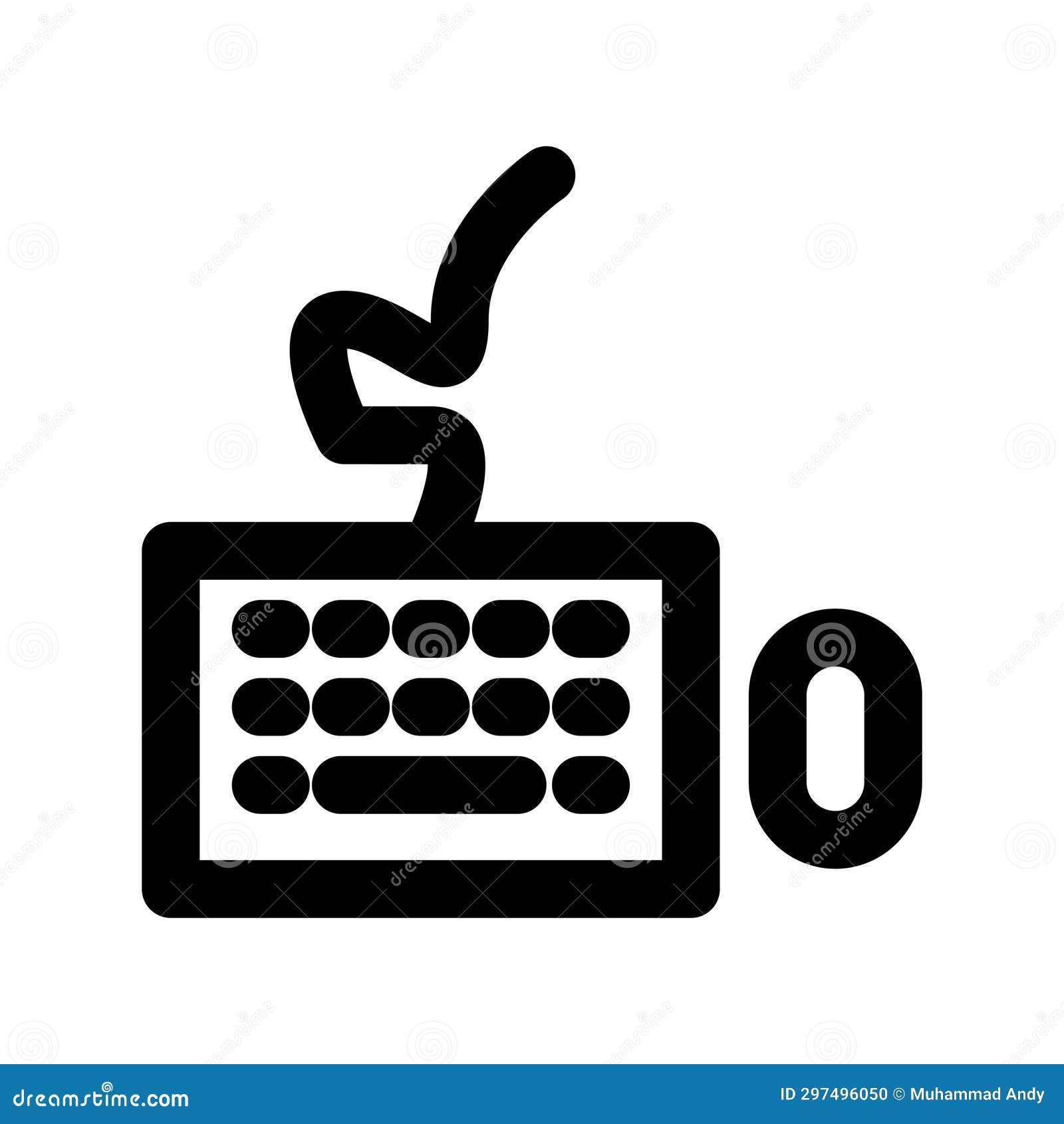 Keyboard Icon Outline Style. Symbol Icon Vector Illustration Graphic ...