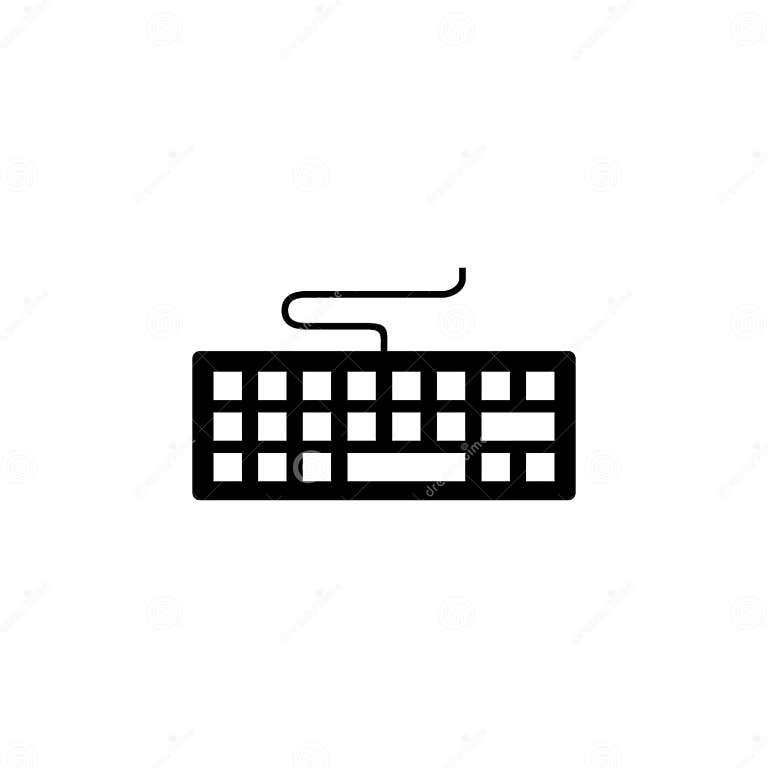 Keyboard Icon . Keyboard Vector Symbol Stock Vector - Illustration of ...