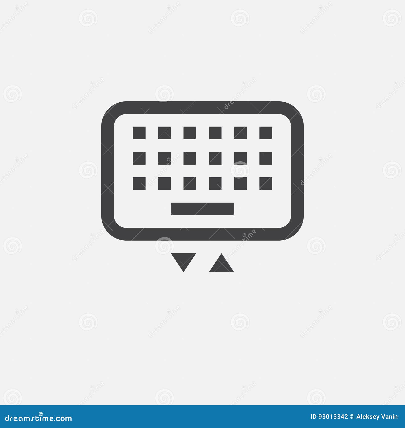 Keyboard Icon, Vector Logo, Linear Pictogram Isolated on White, Pixel ...