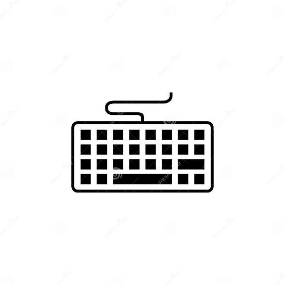 Keyboard Icon . Keyboard Vector Symbol Stock Vector - Illustration of ...