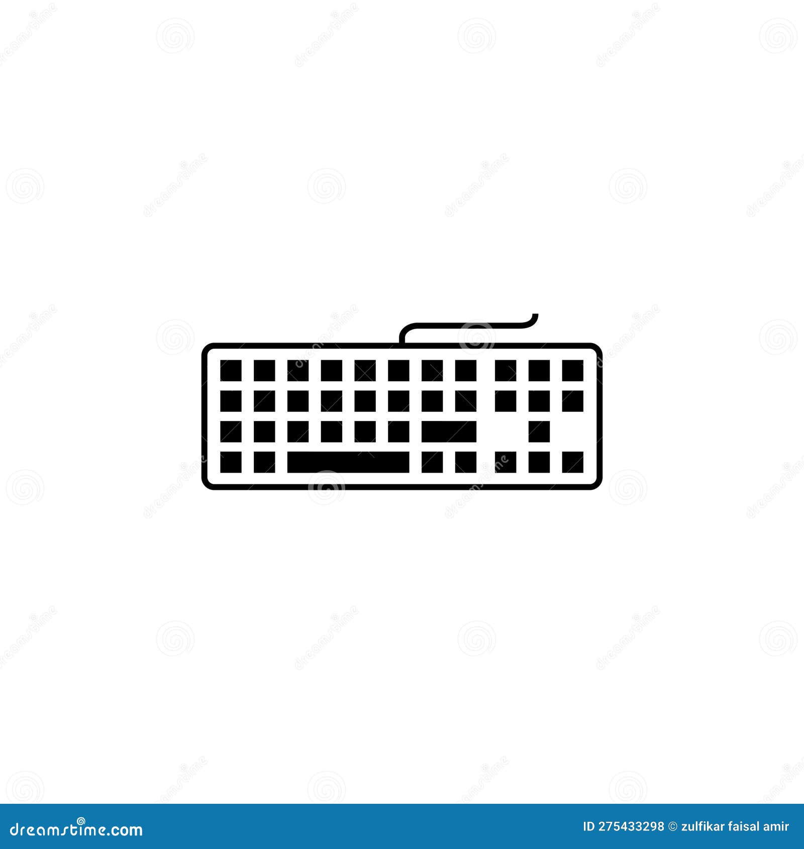 Keyboard Icon. Keyboard Vector Symbol Stock Vector - Illustration of ...