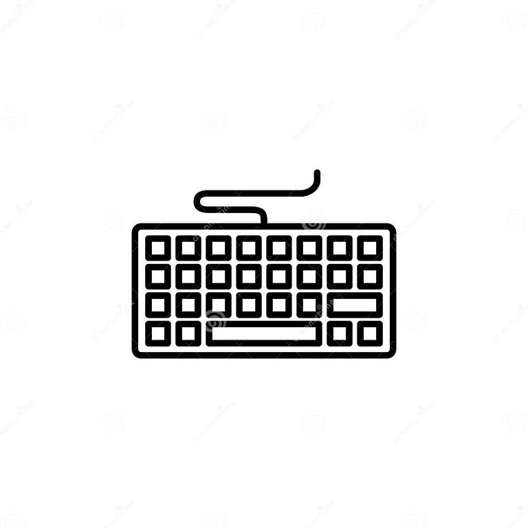 Keyboard Icon . Keyboard Vector Symbol Stock Vector - Illustration of ...