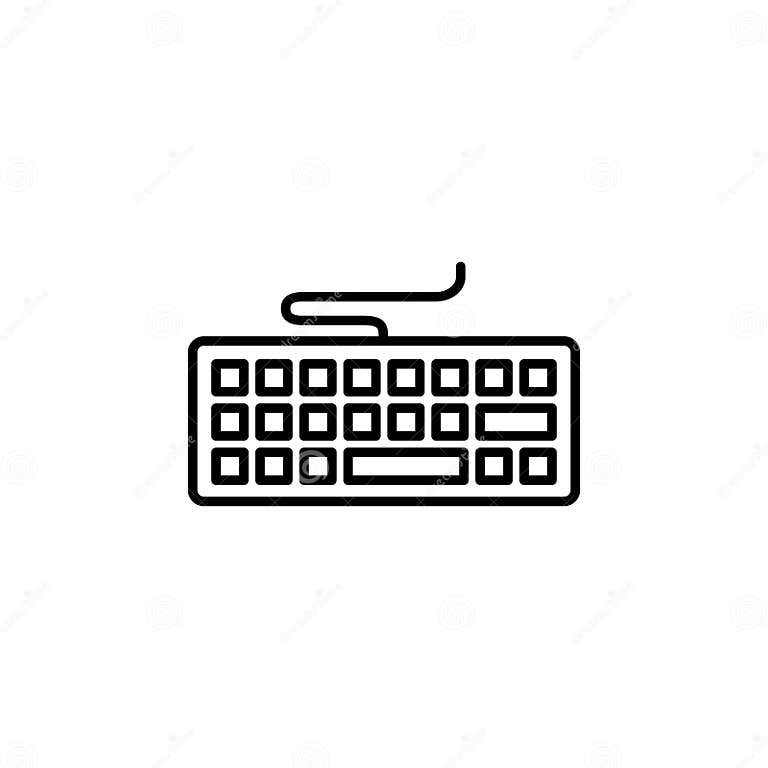 Keyboard Icon . Keyboard Vector Symbol Stock Vector - Illustration of ...