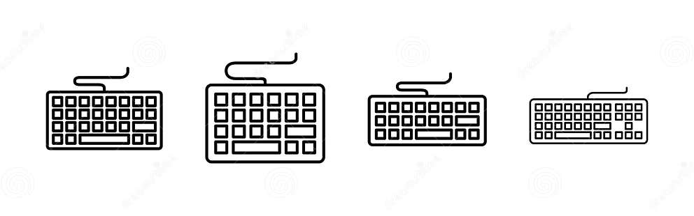 Keyboard Icon . Keyboard Vector Symbol Stock Vector - Illustration of ...