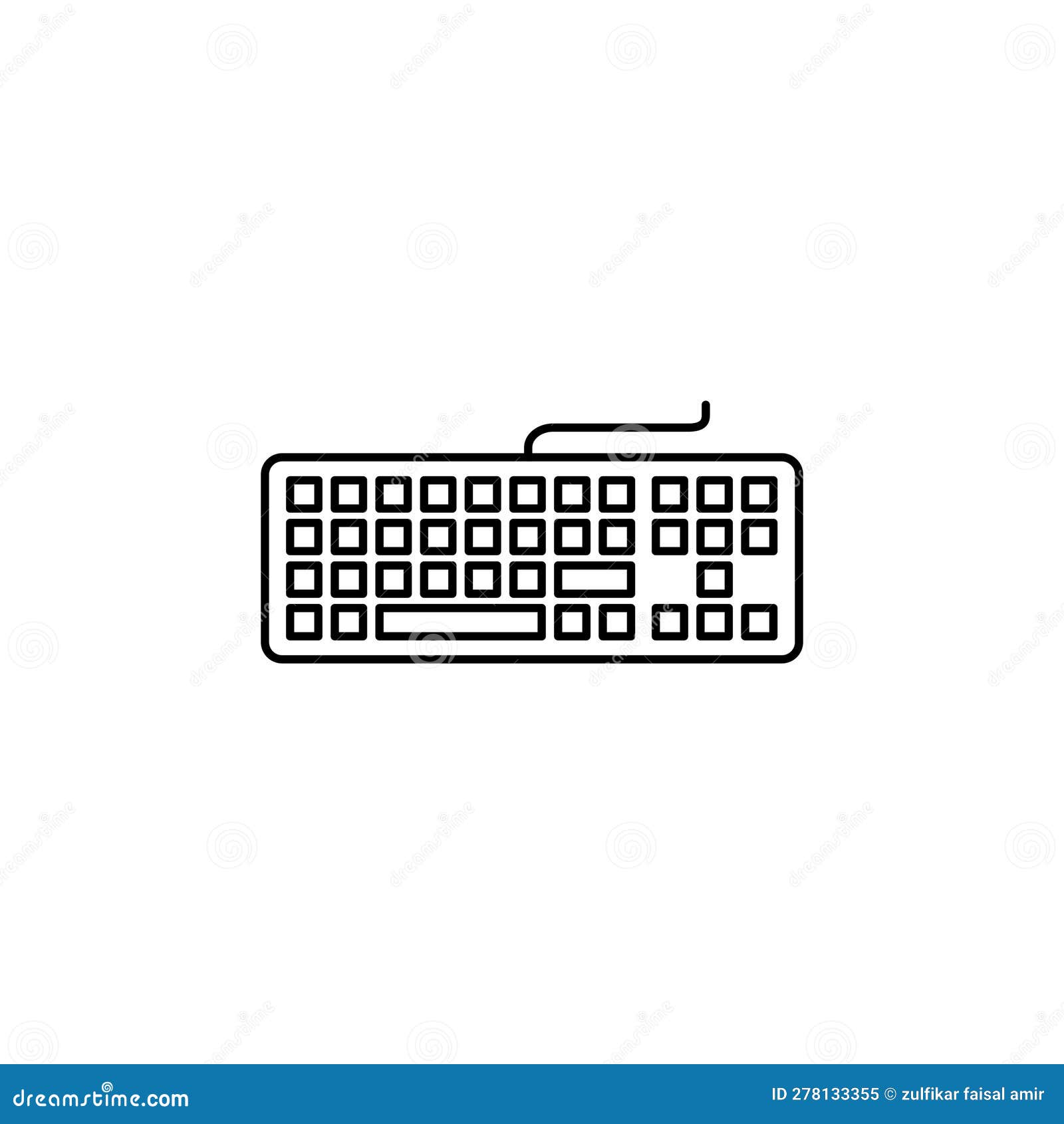 Keyboard Icon . Keyboard Vector Symbol Stock Vector - Illustration of ...