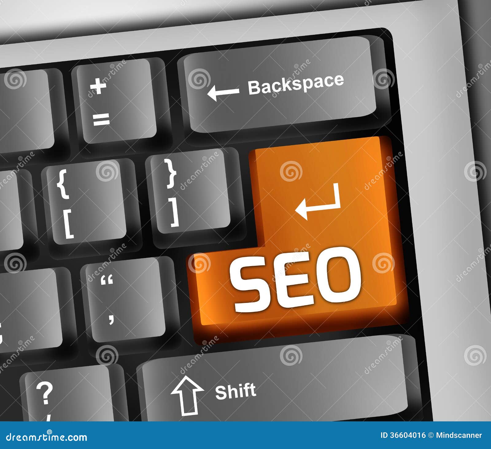 Keyboard Illustration SEO stock illustration. Illustration of computer ...