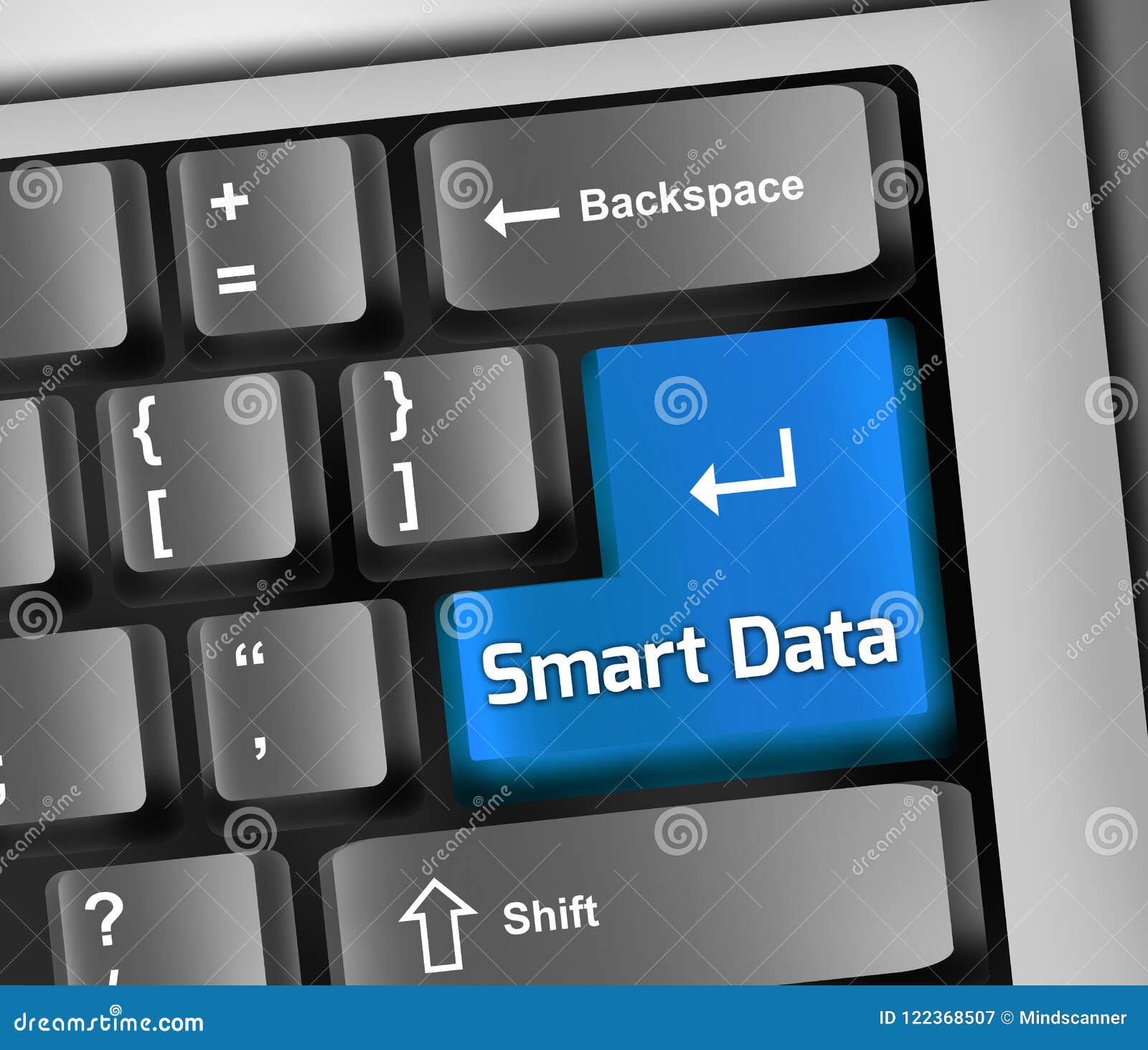 Keyboard Illustration Smart Data Stock Illustration - Illustration of ...