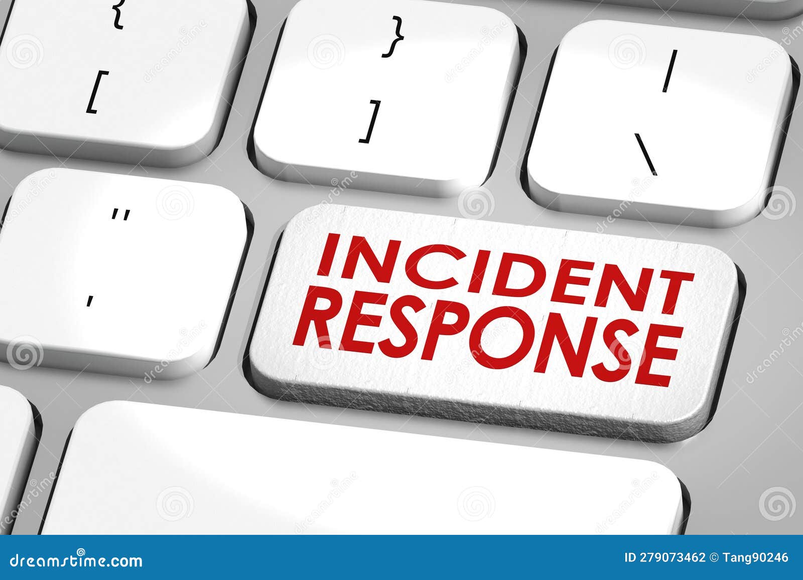 Keyboard with Incident Response Word Stock Illustration - Illustration ...