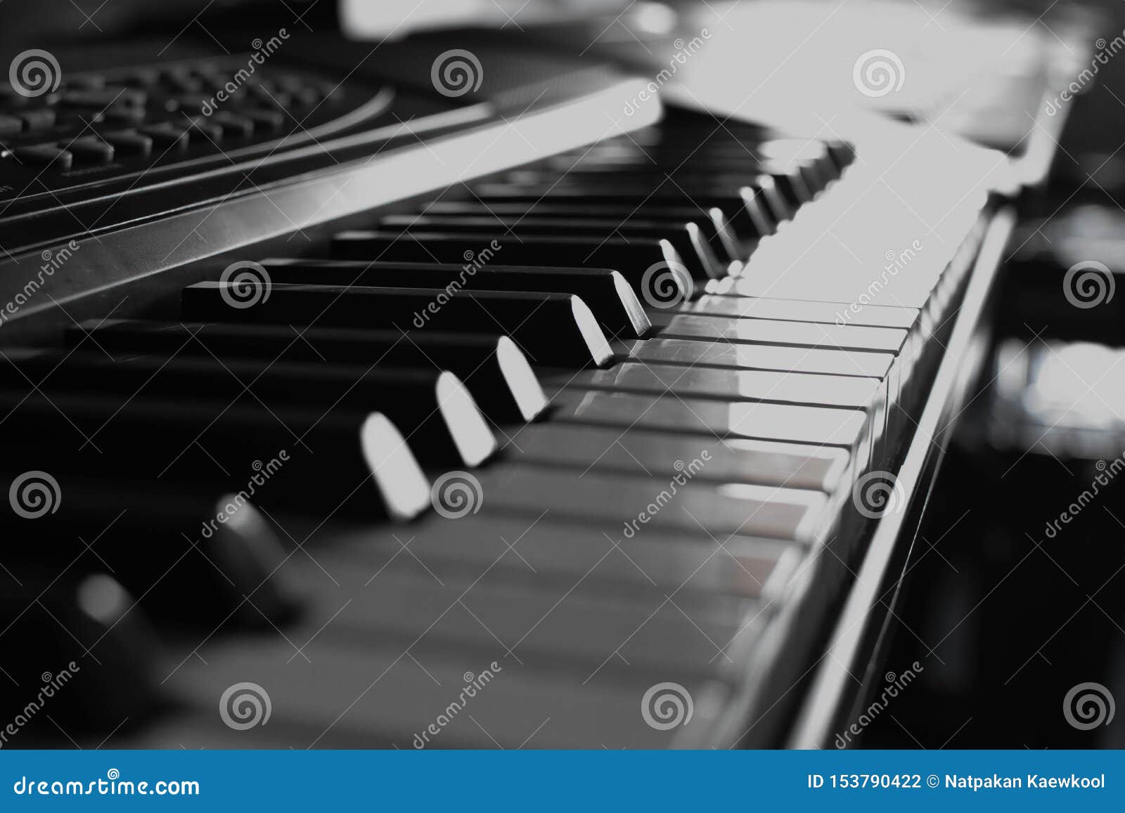 Black Color Keys are Musical Instruments Stock Photo - Image of jazz ...