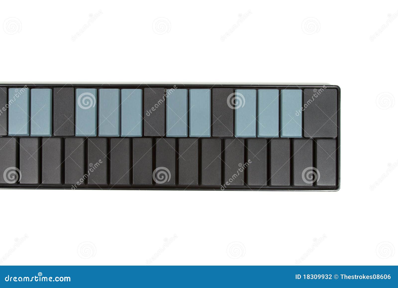 Keyboard Instrument Isolated on a White Background Stock Photo - Image ...