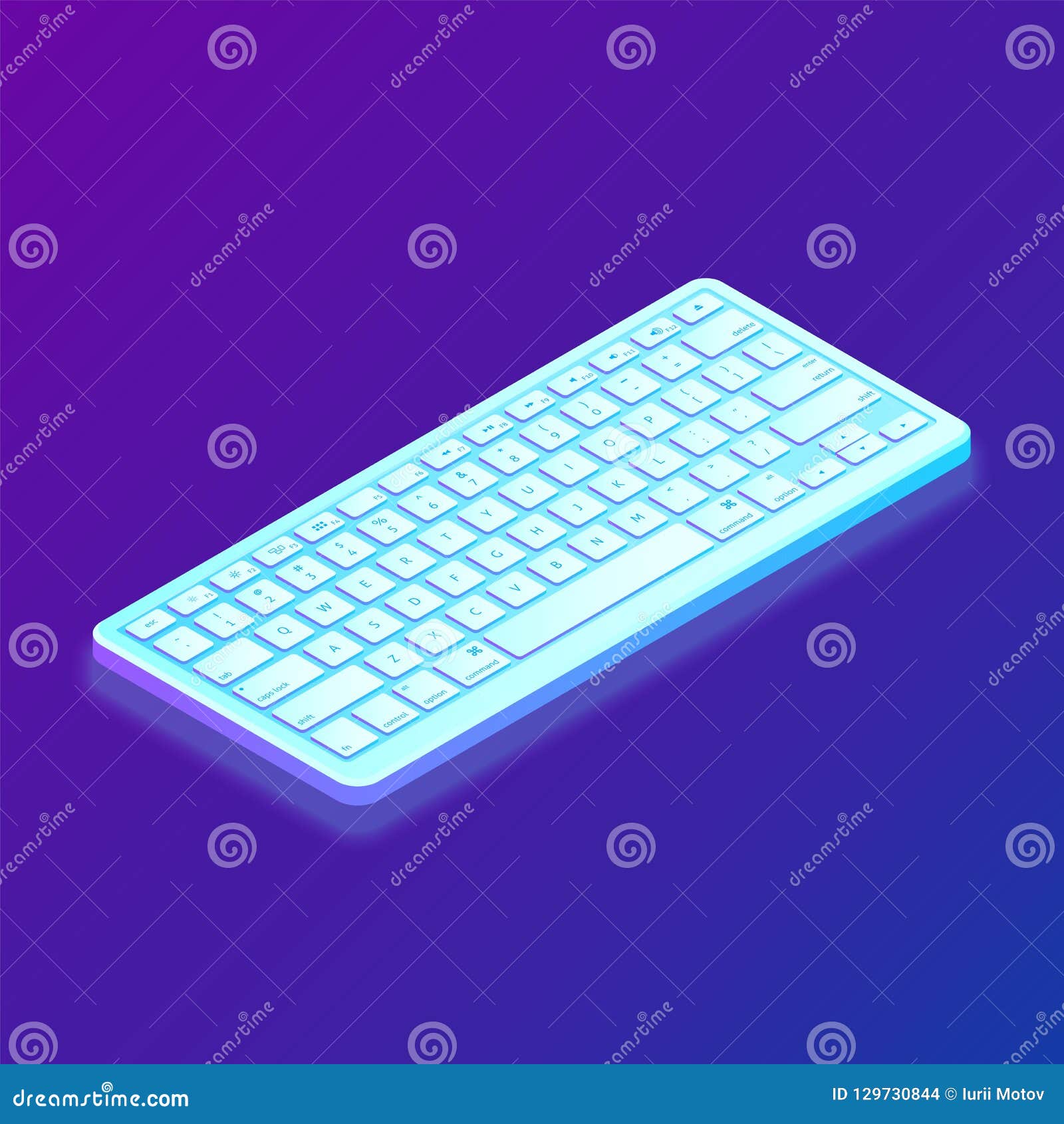 Keyboard. Isometric Keyboard. Created for Mobile, Web, Decor, Print ...