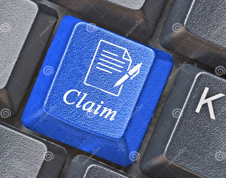 Key for claims stock image. Image of information, payment - 182629577