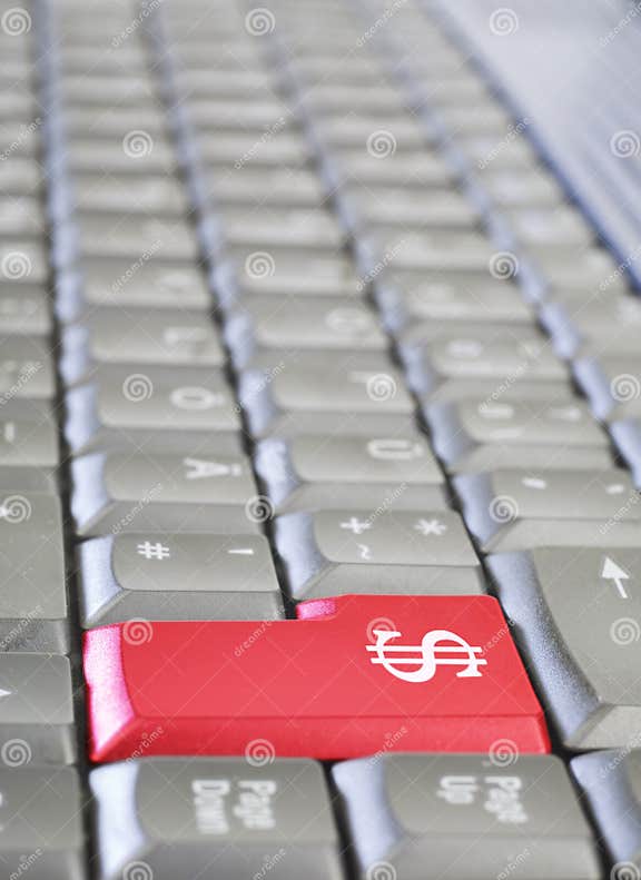 Keyboard with Key Dollar Sign Stock Photo - Image of special, money ...
