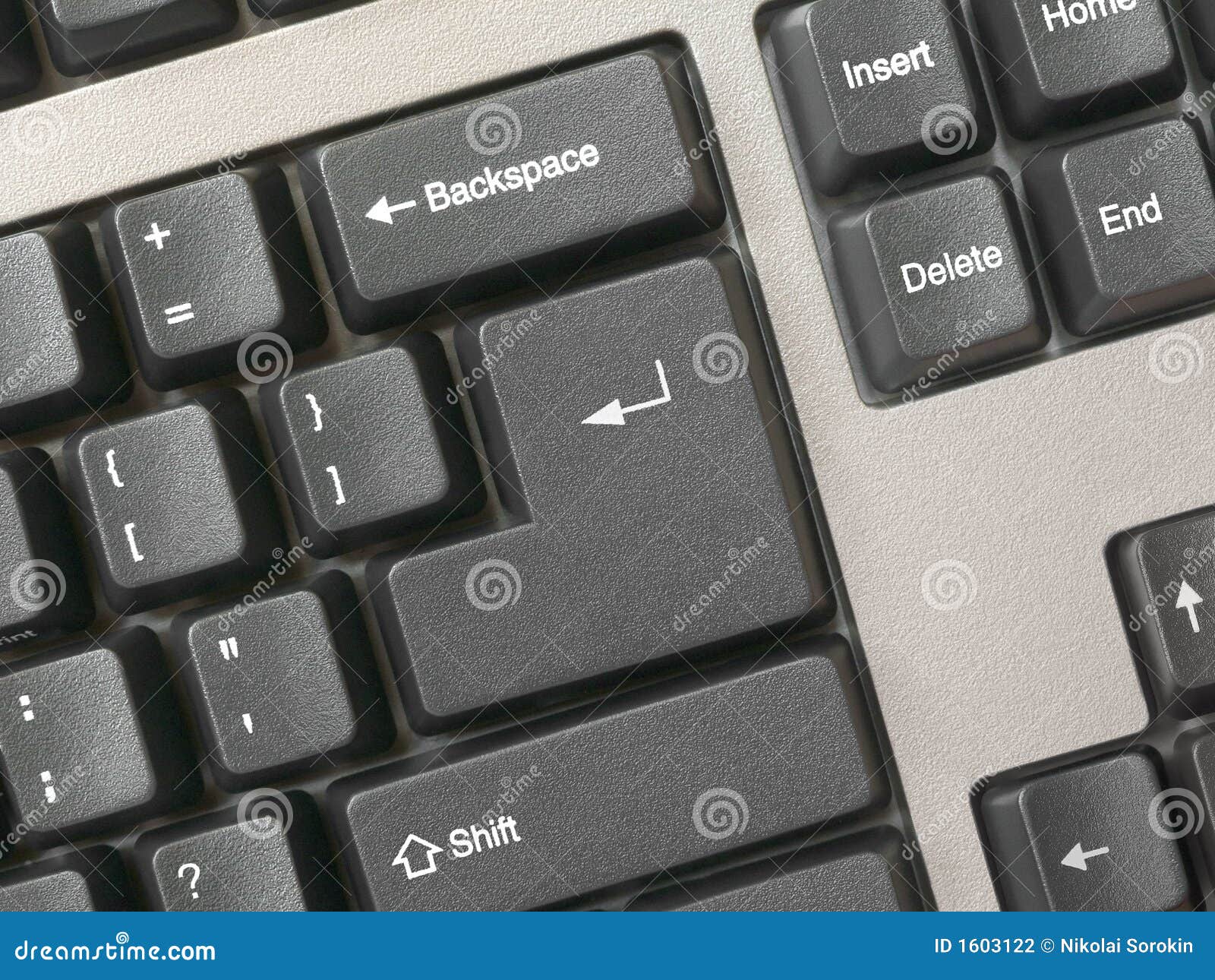 Keyboard - Key Enter, Clean Stock Photo - Image of keyboards, business ...