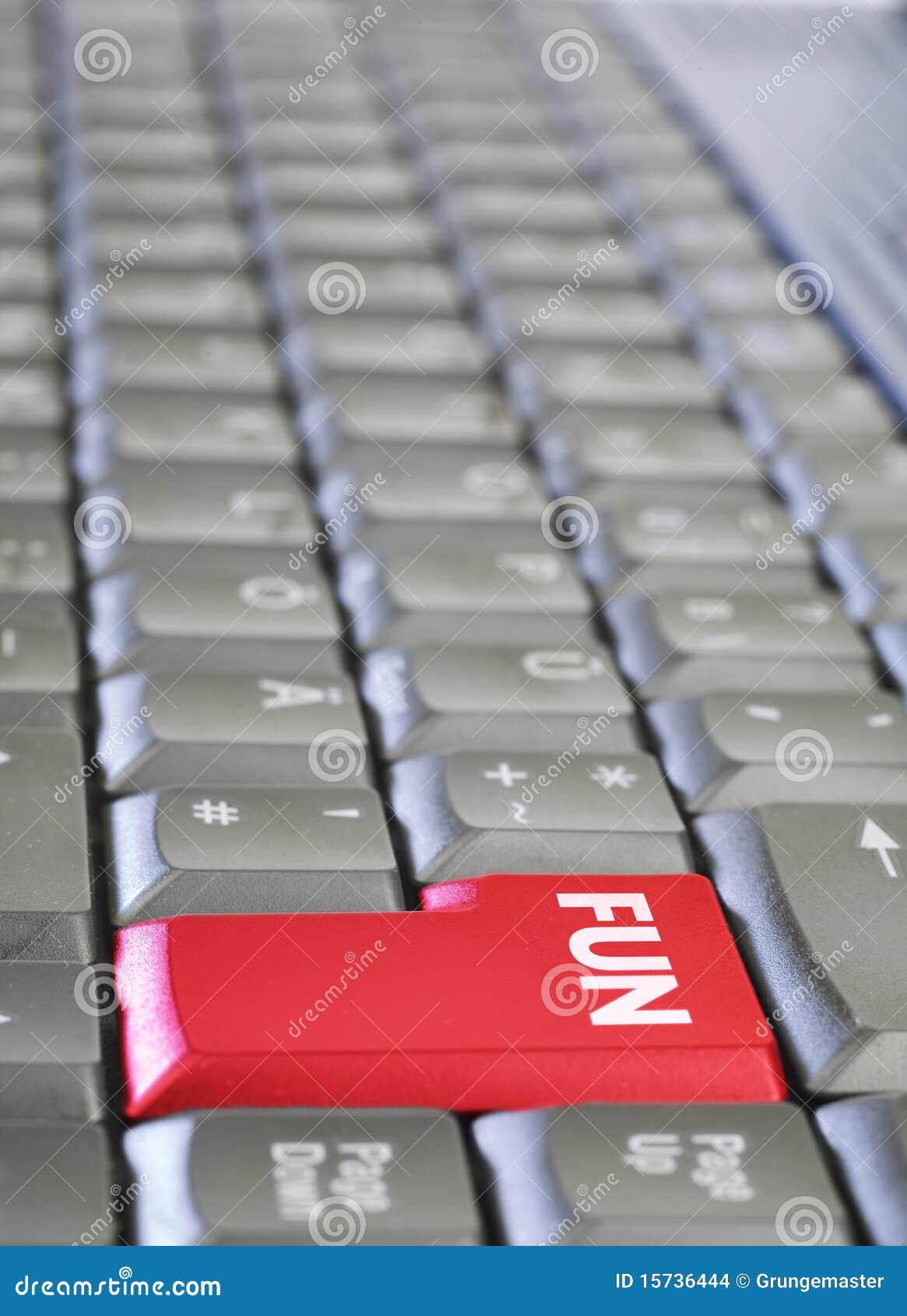 Keyboard with key FUN. stock photo. Image of symbol, information - 15736444