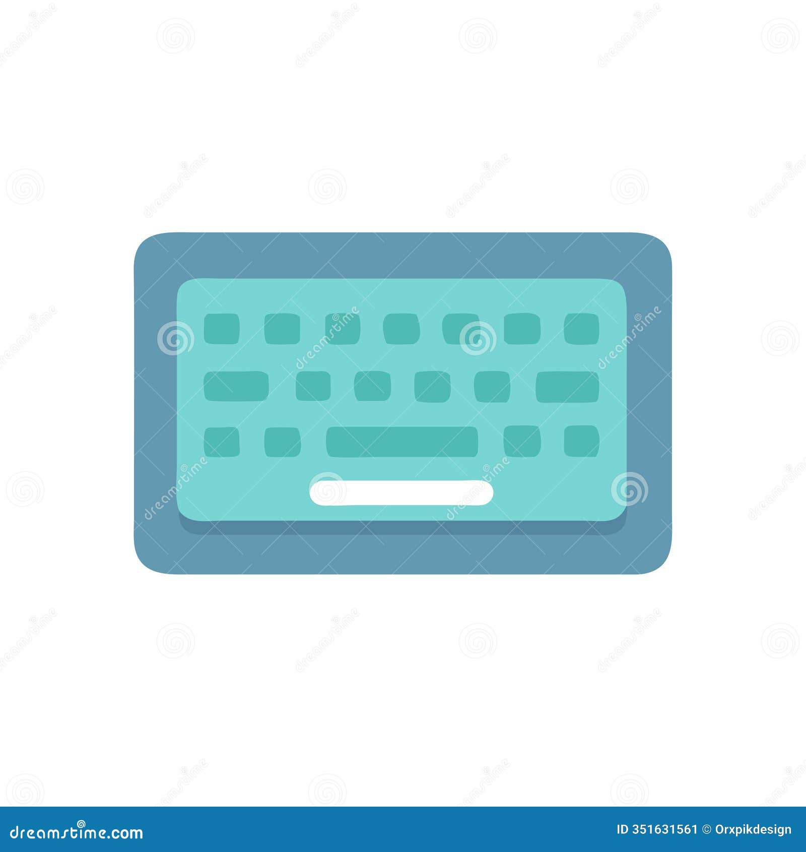 Keyboard Key Icon for Computer Input Stock Illustration - Illustration ...