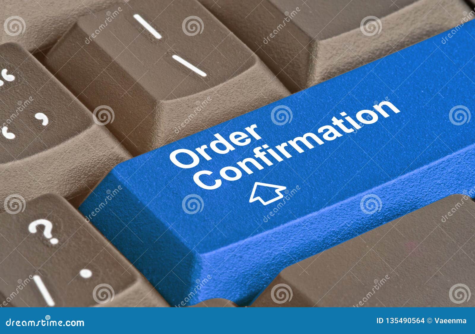Key for order confirmation stock photo. Image of ebusiness - 135490564