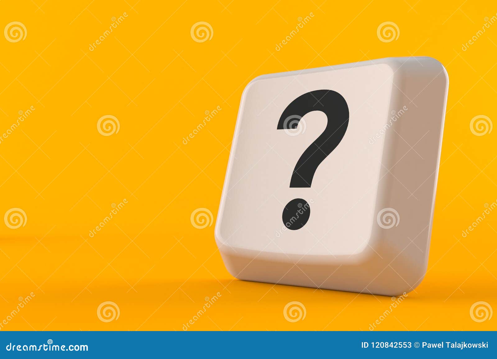 Keyboard Key with Question Mark Stock Illustration - Illustration of ...