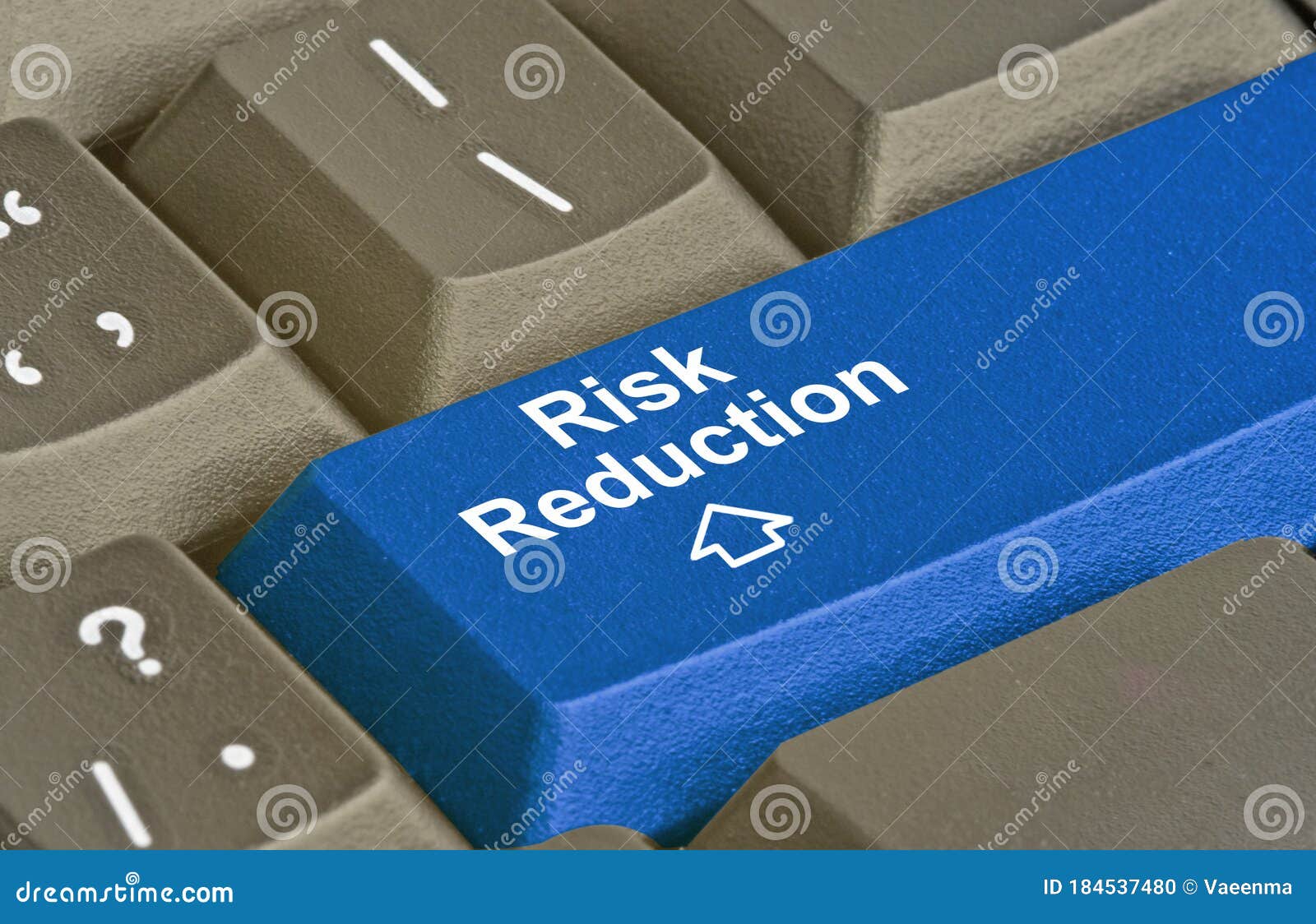 Key for risk reduction stock photo. Image of reduction - 184537480