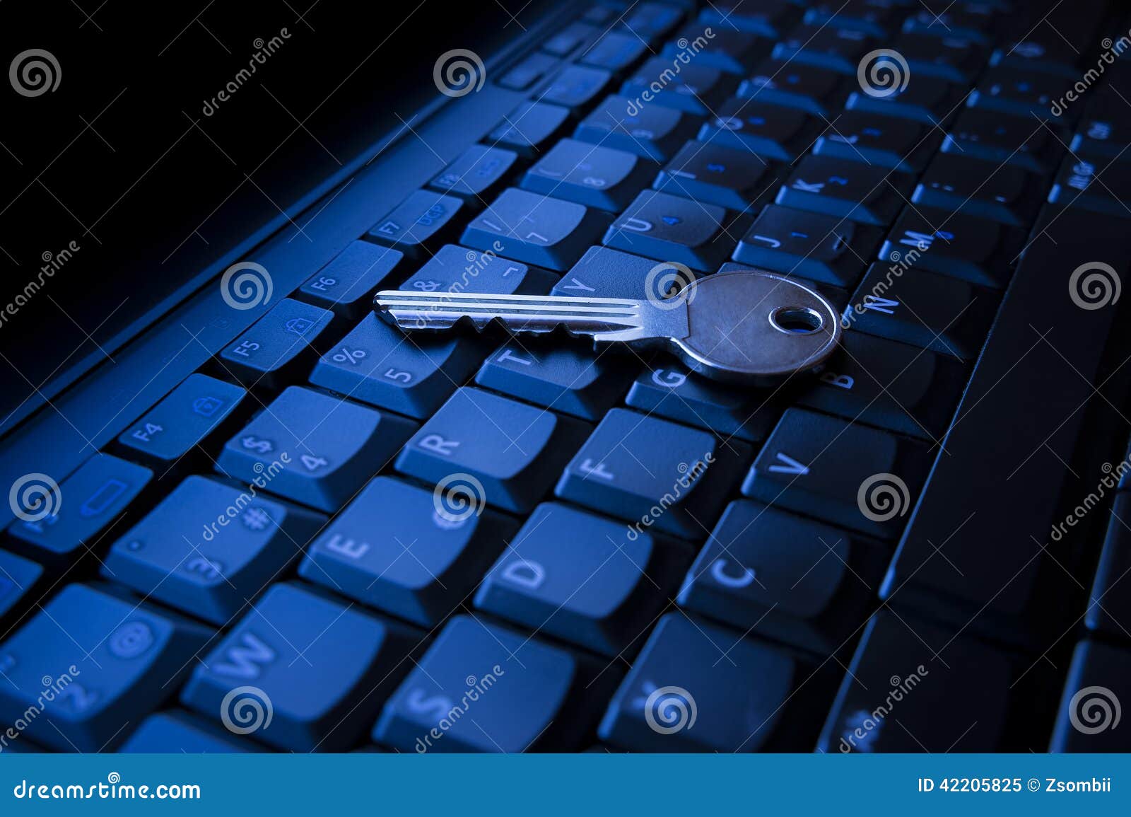 Keyboard and key stock image. Image of keyboard, safety - 42205825