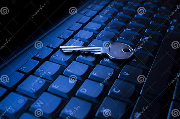 Keyboard and key stock image. Image of keyboard, safety - 42205825