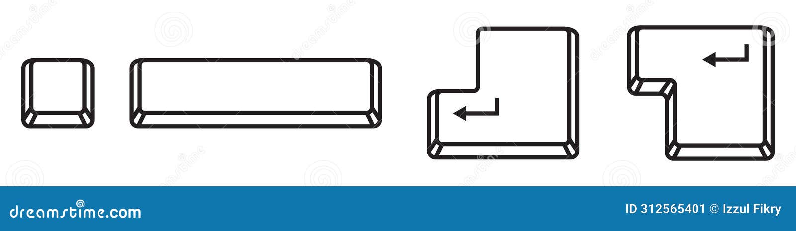 Keyboard Keycaps Button, Switch Letter Computer Stock Vector ...