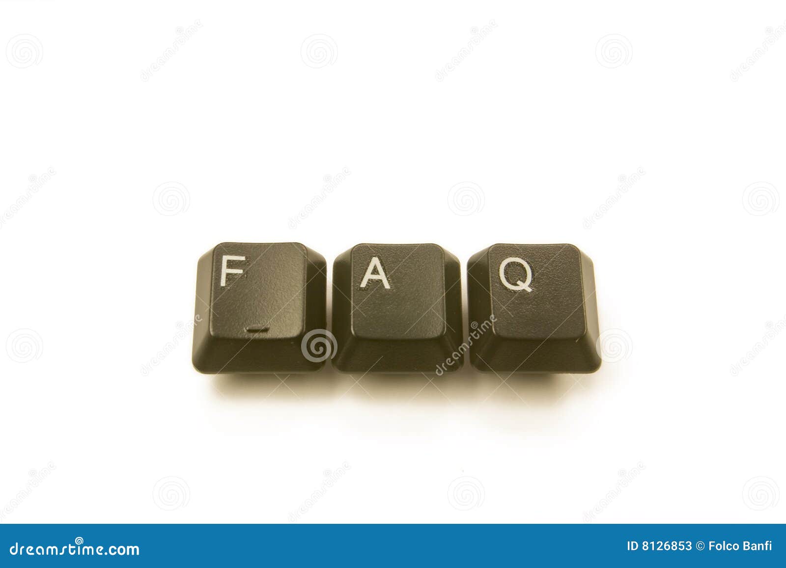 Keyboard keys FAQ stock image. Image of question, chat - 8126853
