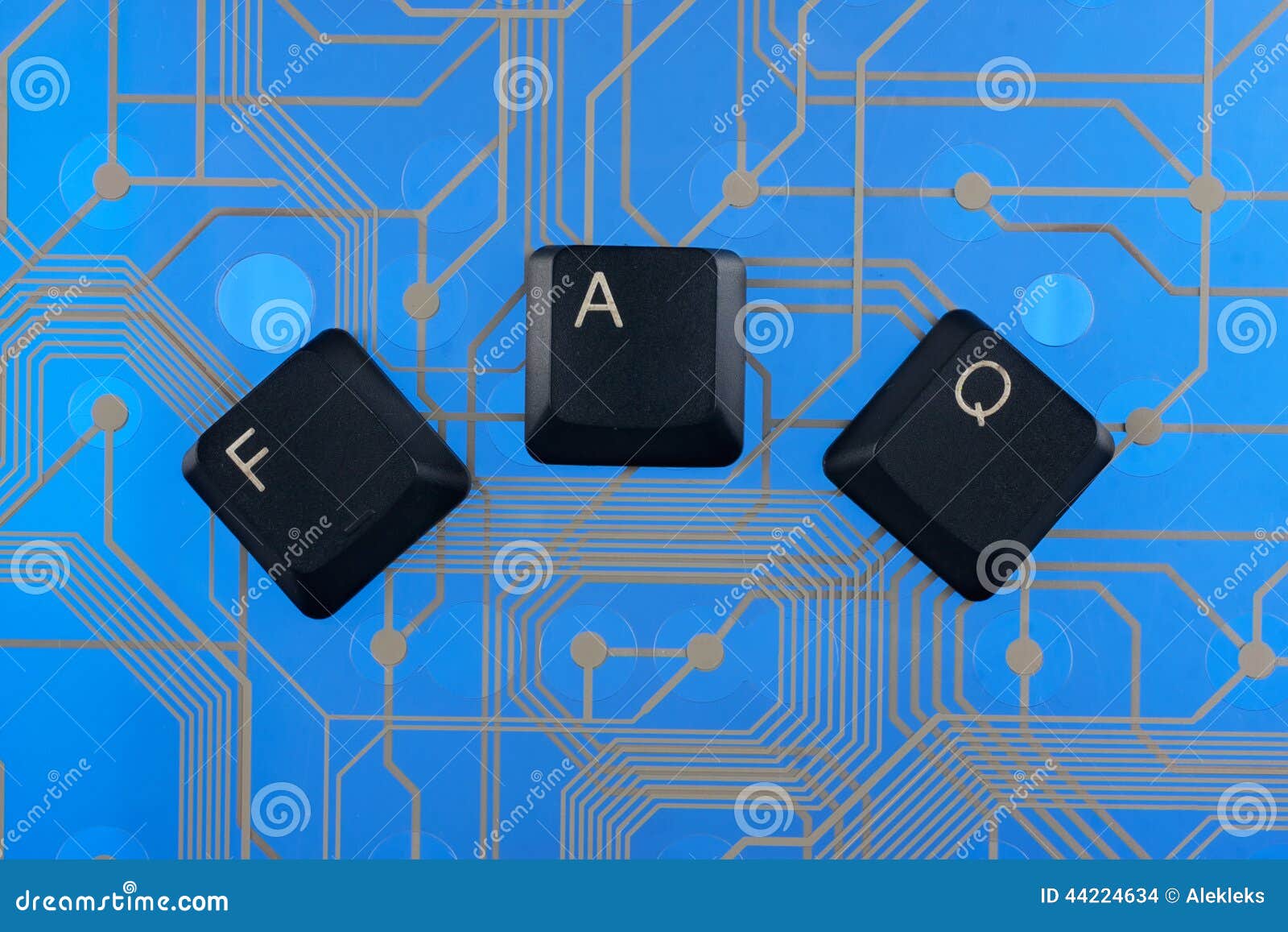 Keyboard Keys Laid Out the Word Faq Stock Photo - Image of internet ...
