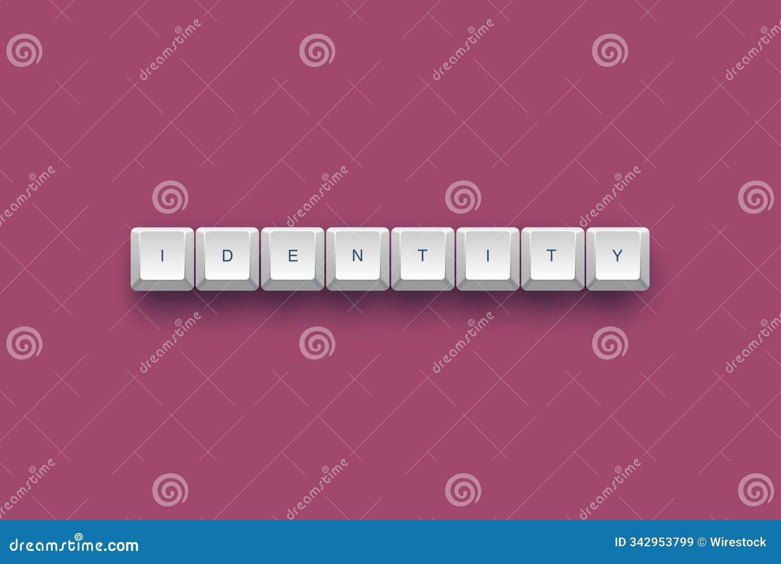 Keyboard Keys Spelling IDENTITY Stock Image - Image of abstract, symbol ...