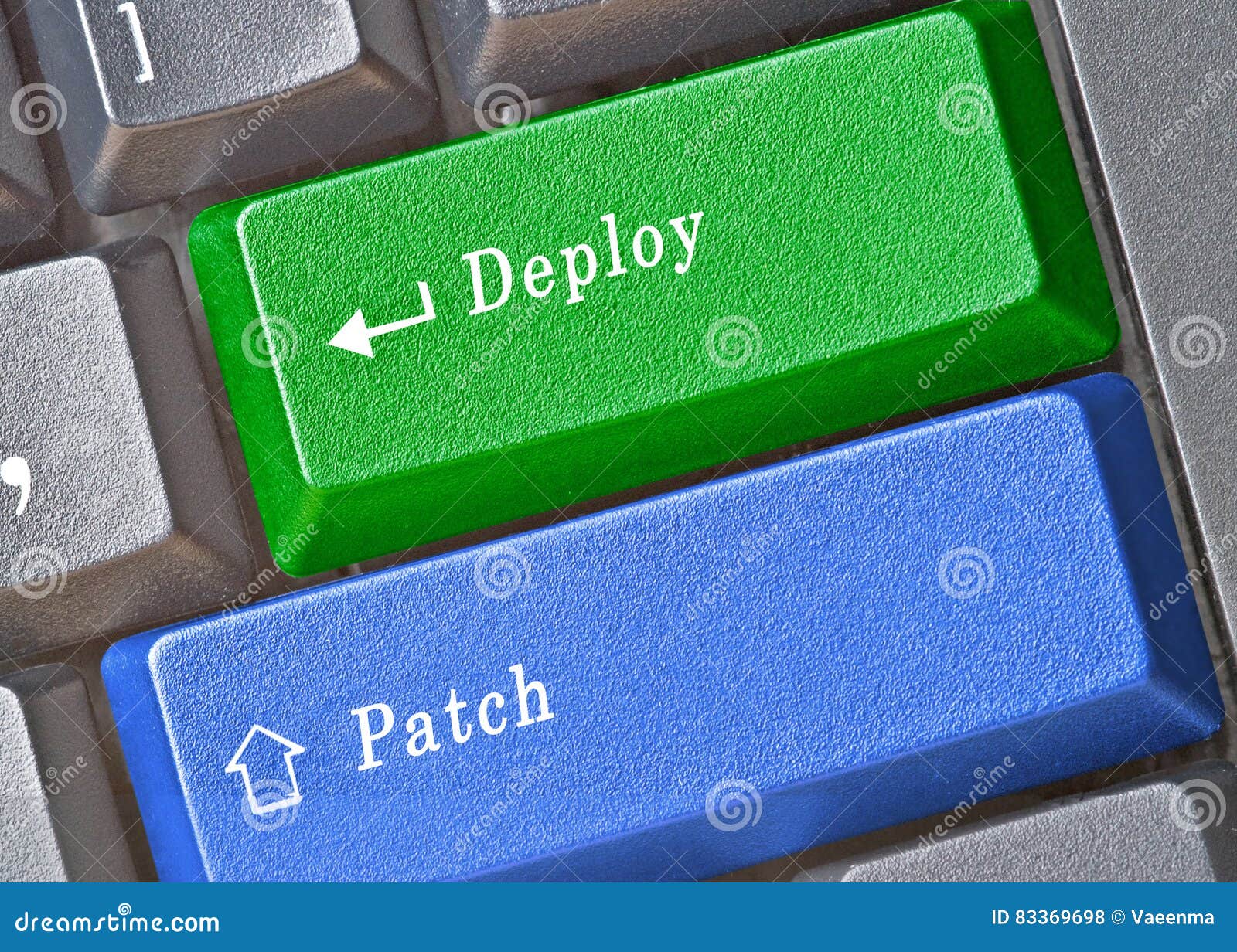 Keys to deploy and patch stock photo. Image of keys, keyboard - 83369698