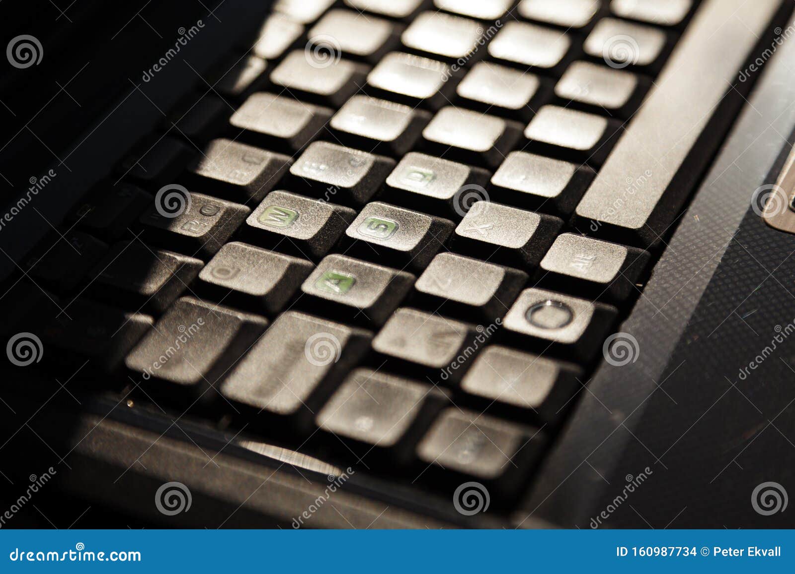 Keyboard from Laptop Computer Seen from the Side Editorial Stock Image ...