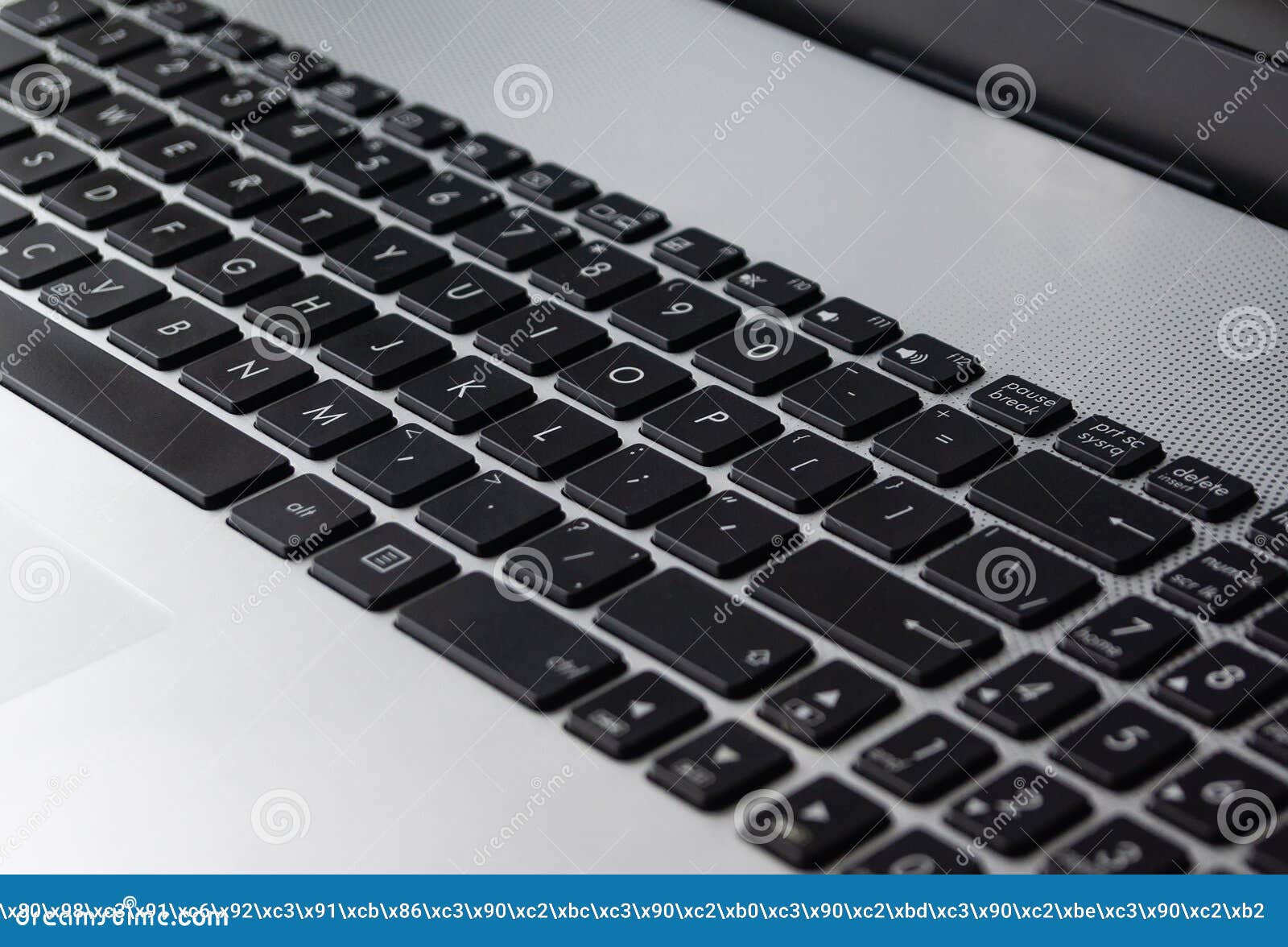 Keyboard from the Laptop.laptop in Open View and Its Keyboard Close Up ...