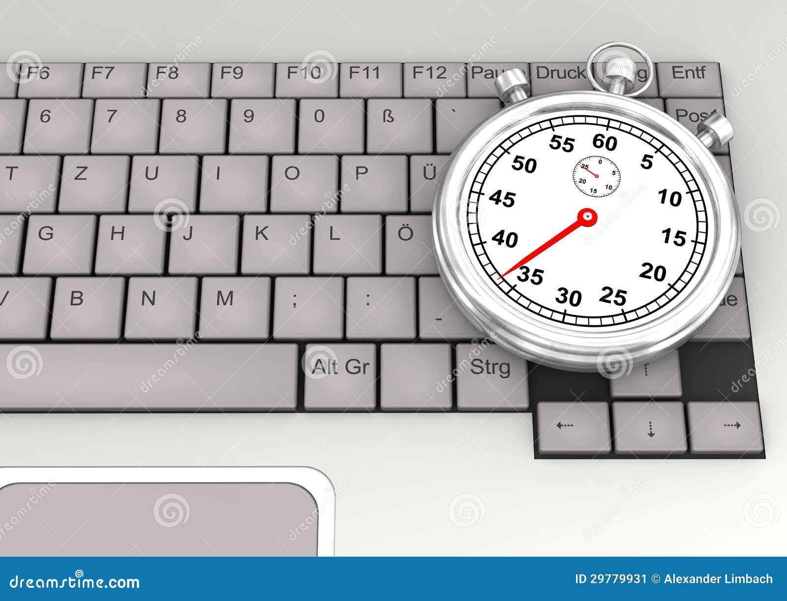 Keyboard Stopwatch stock illustration. Illustration of enter - 29779931