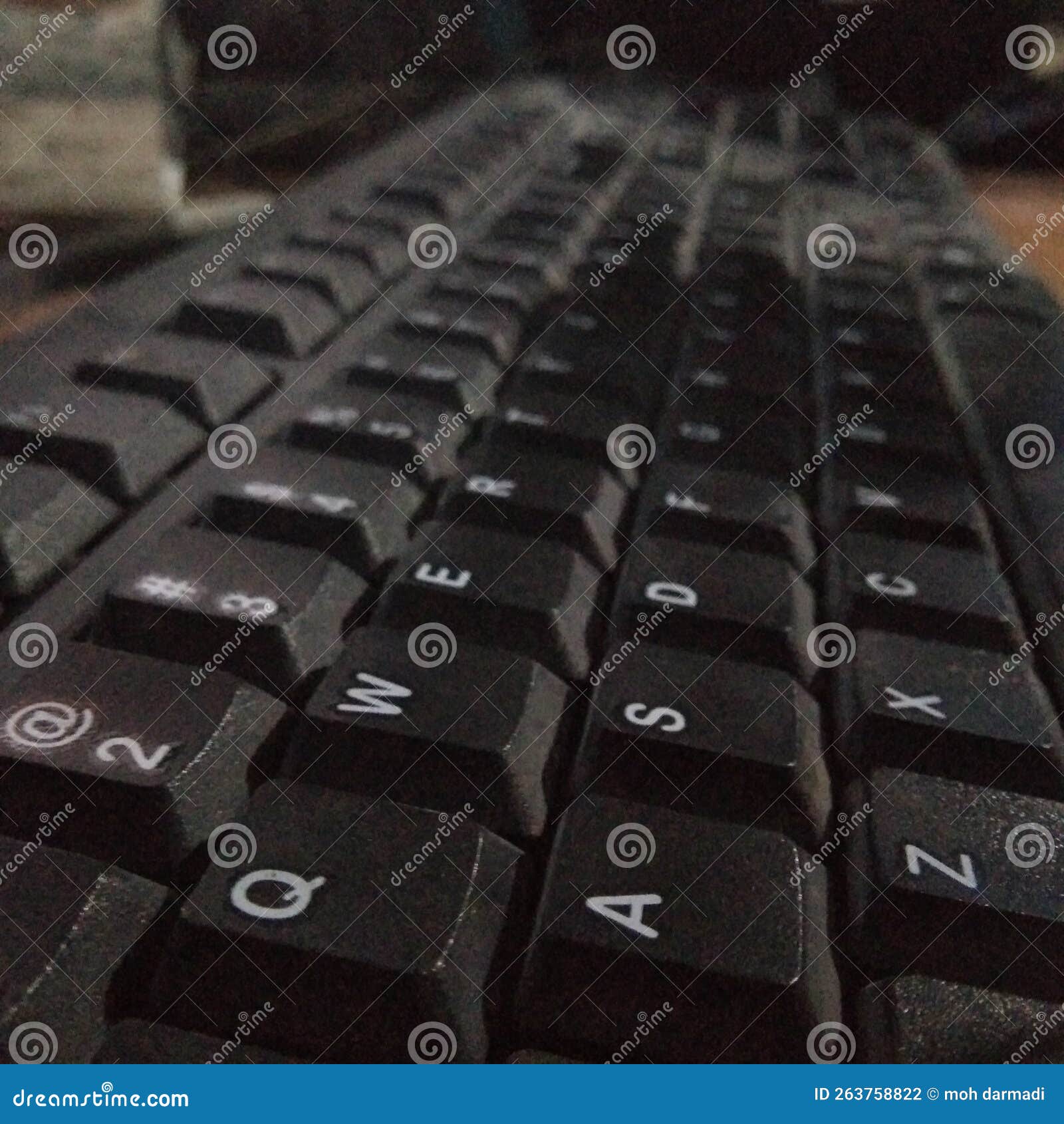 Keyboard latter order stock photo. Image of monochrome - 263758822