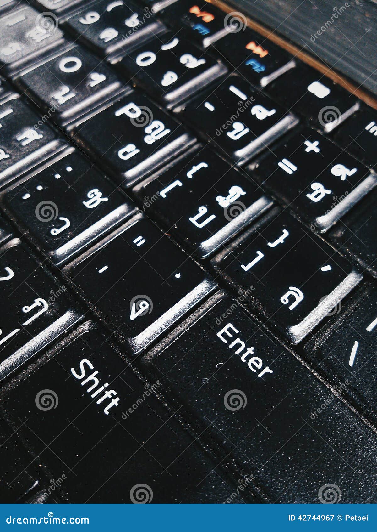 Keyboard layout stock image. Image of enter, thai, layout - 42744967