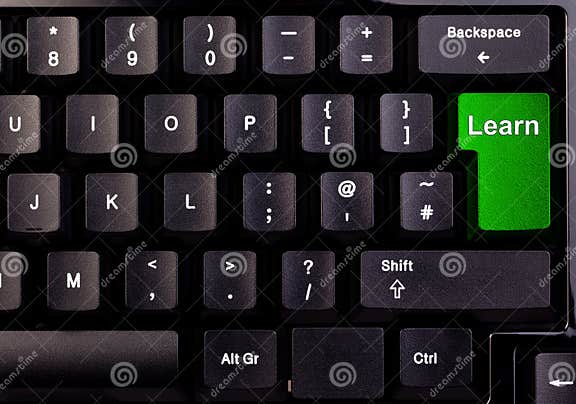 Keyboard learn stock image. Image of button, learning - 18159493