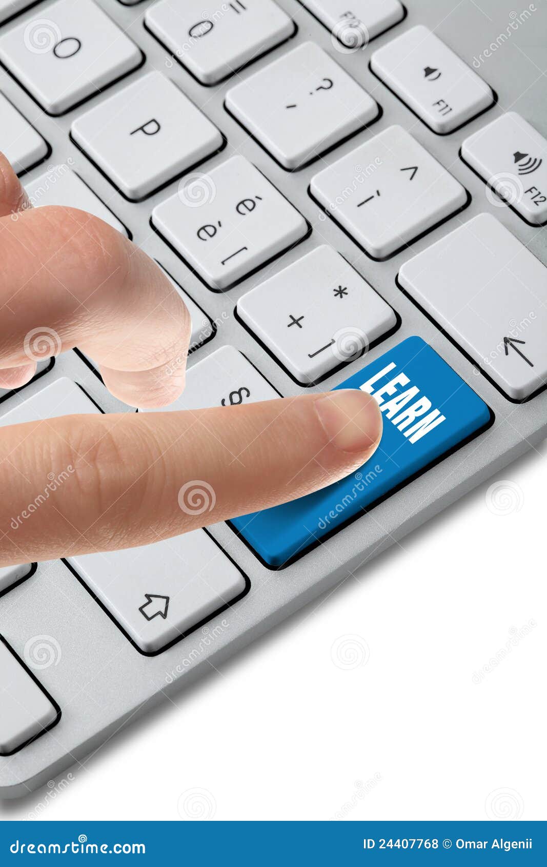 Keyboard_learn_button_choise Stock Photo - Image of electronic ...
