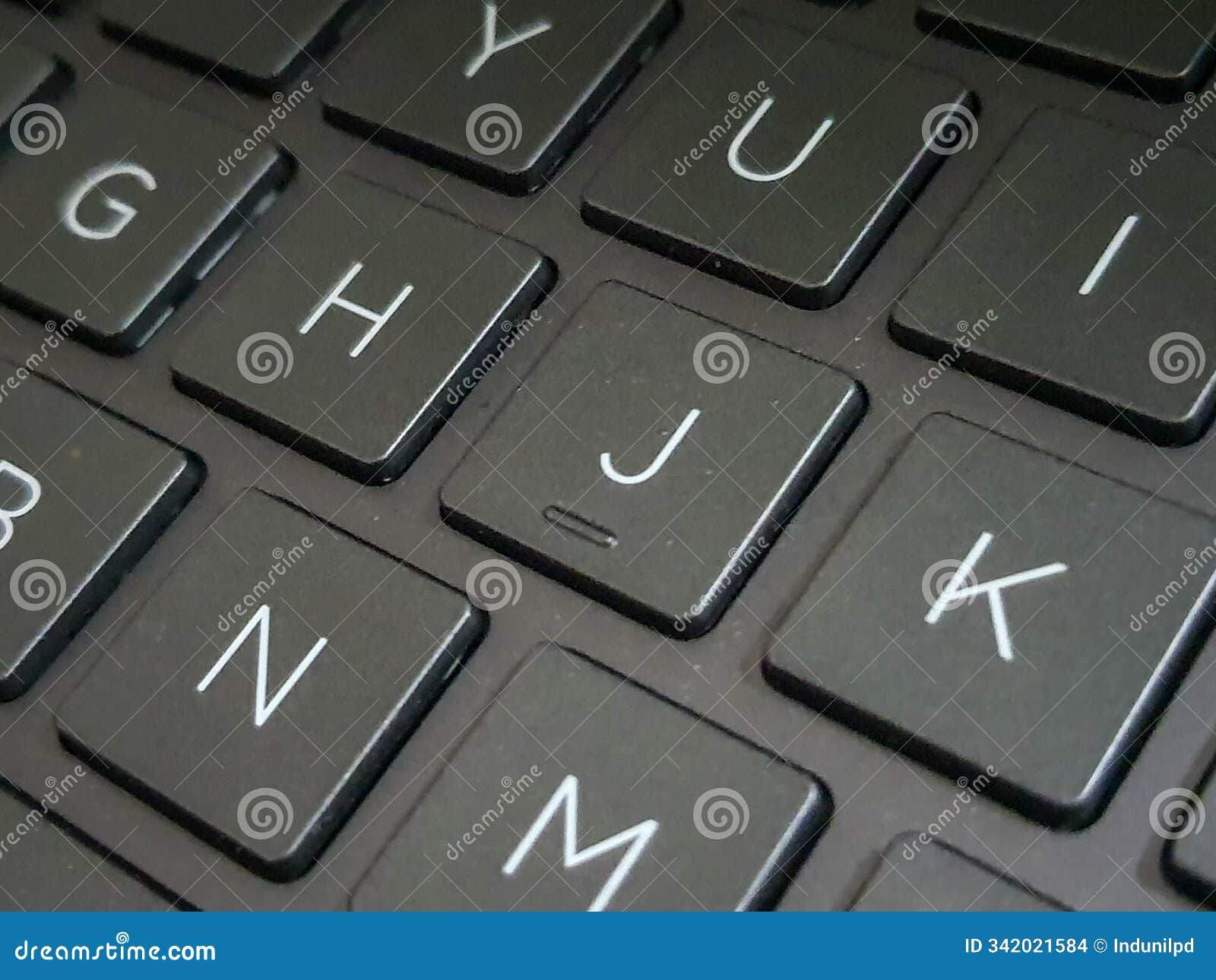Keyboard Letters of a Laptop in Closeup Macro Stock Photo - Image of ...