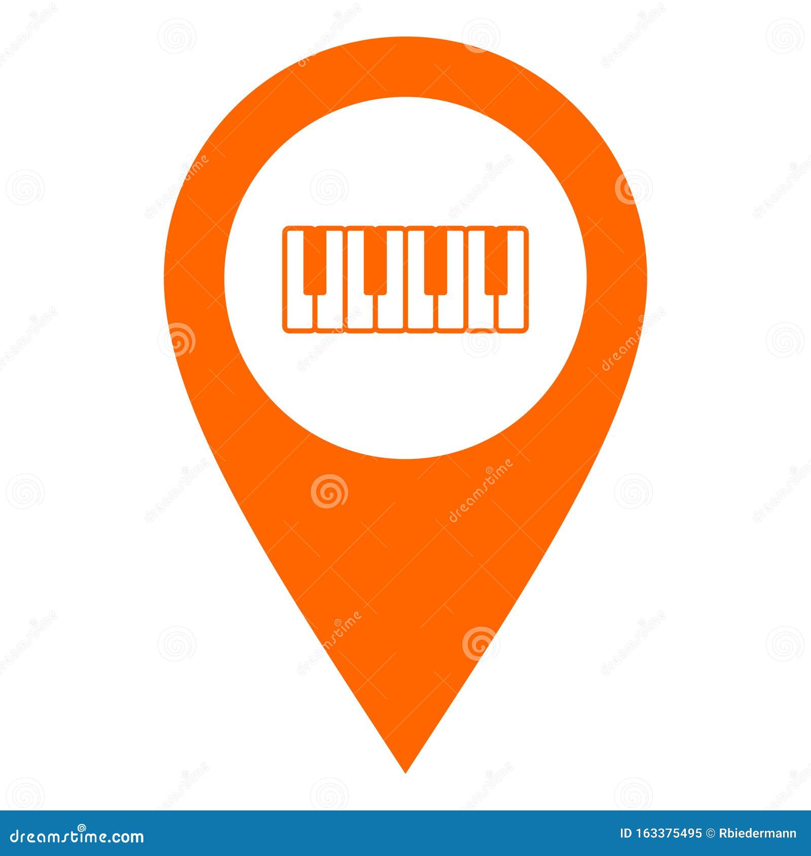 Keyboard and Location Pin As Vector Illustration Stock Vector ...