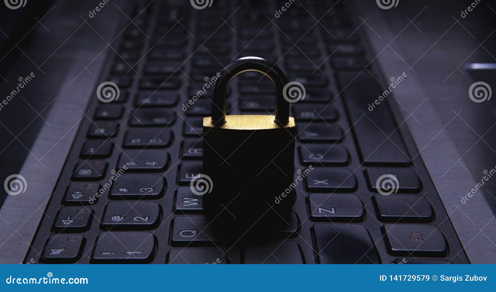 Keyboard and lock stock image. Image of cyberspace, lock - 141729579
