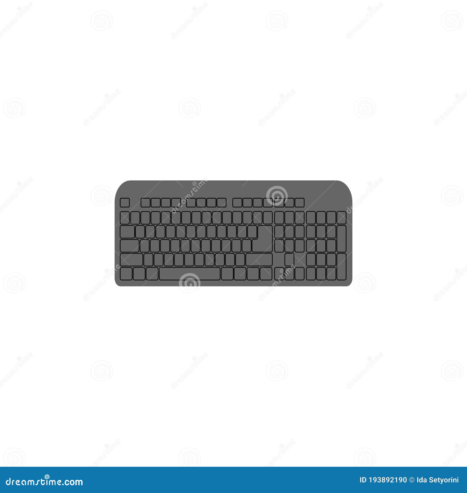 Keyboard logo stock vector. Illustration of black, realistic - 193892190