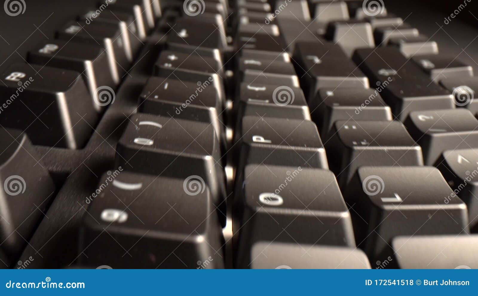 Keyboard Low Scan - High Detent Pull Black Keys Stock Footage - Video ...