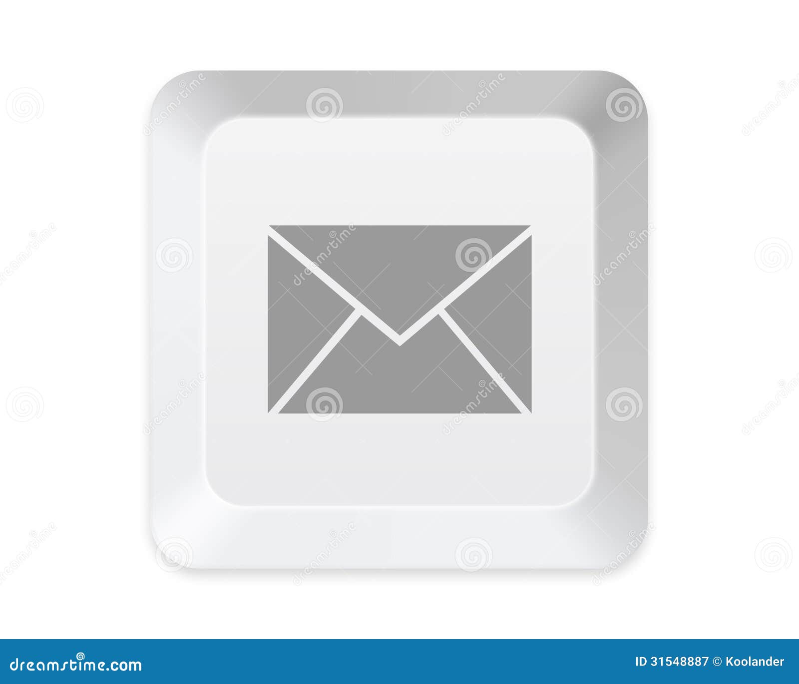 Keyboard mail button stock illustration. Illustration of computing ...